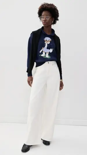 Rlx Ralph Lauren Long Sleeve Collared Pullover Sweater