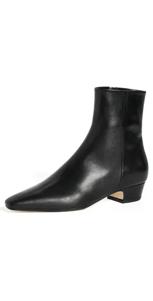 AeydĒ Lilia Leather Ankle Boots - Black