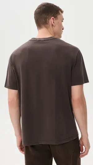 Marine Layer Relaxed Cloud 9 Sueded Jersey Tee - Coffee