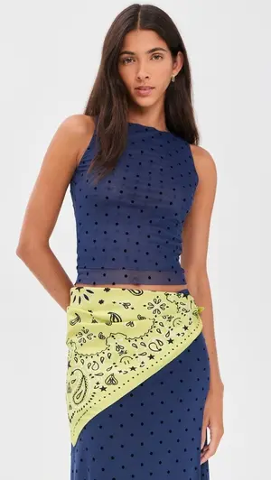 CALL IT BY YOUR NAME Silk Bandana Small - Yellow