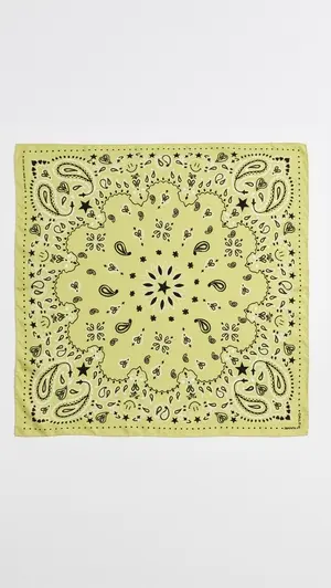 CALL IT BY YOUR NAME Silk Bandana Small - Yellow