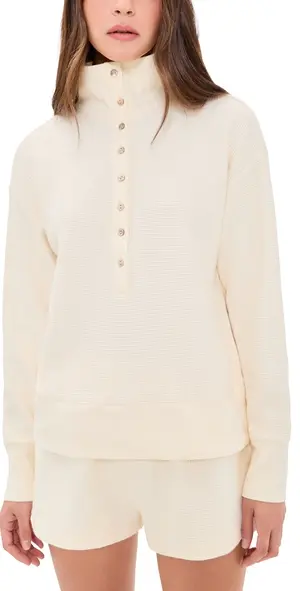 NEGATIVE Waffle Knit Pullover - Cream