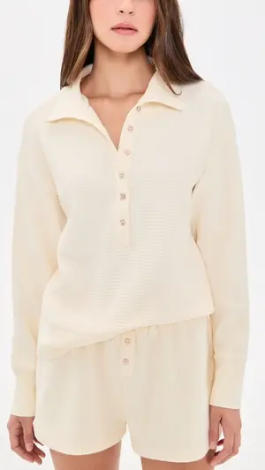 NEGATIVE Waffle Knit Pullover