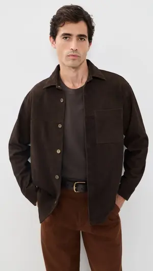 Nn07 Freddy Suede Overshirt