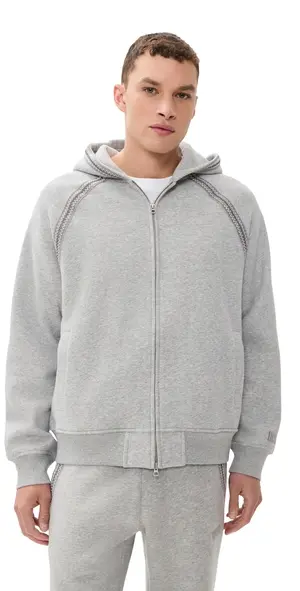 UGG Tasman Full Zip Hoodie - Grey Heather