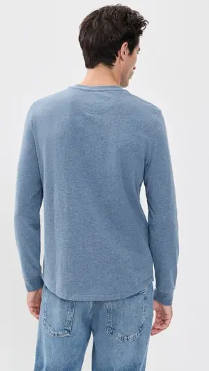 Marine Layer Luxe 250 Henley Tee