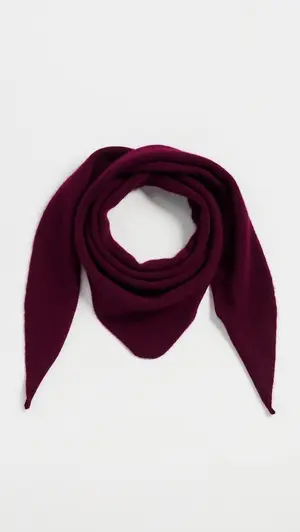 LISA YANG Florianne Cashmere Scarf - Deep Plum