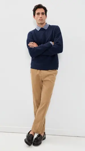 RHYTHM Worn Path Knit Sweater