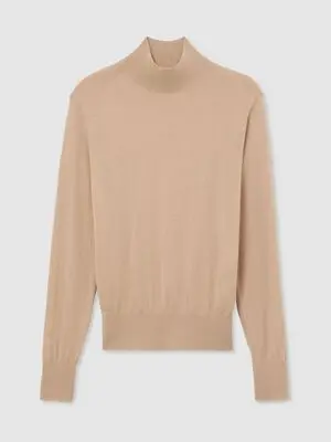 REISS Rina Ultra-soft Merino Wool High-neck Jumper