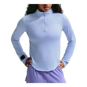 Nike Swift Dri-fit Uv 1/4-zip Performance Top - Aluminium
