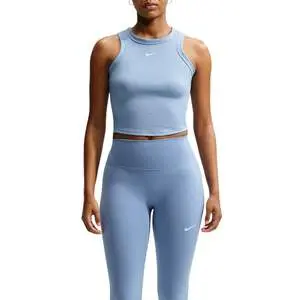 Nike Dri-fit Cropped Tank Top - Work Blue/white