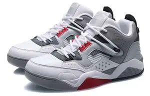 LI-NING Casual Basketball Shoes 'grey Red