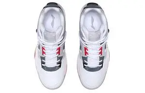 LI-NING Casual Basketball Shoes 'grey Red