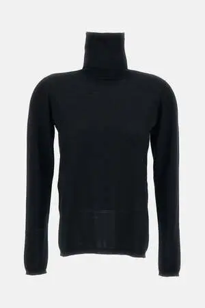 Max Mara Maglia Dolcevita In Pura Lana - Nero