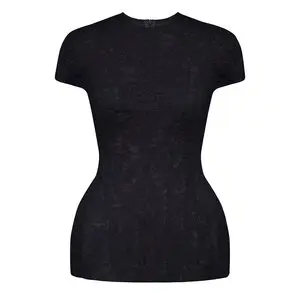 POST MERIDIEM Lace Top With A Voluminous Silhouette - Black
