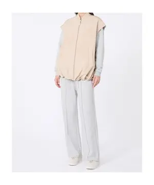 Max Mara Water-repellent Canvas And Scuba Gilet