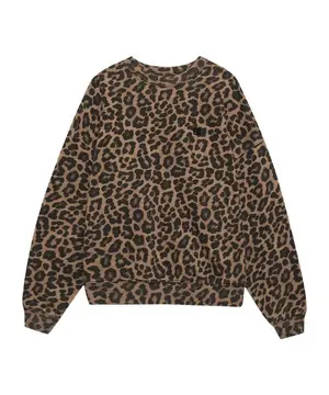 ANINE BING Miles Leopard Print Sweatshirt