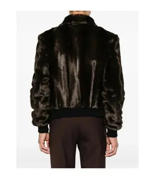 Amiri Long Sleeve Fur Jacket