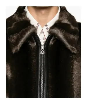Amiri Long Sleeve Fur Jacket