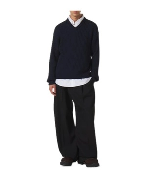 Balenciaga Layered Ribbed-knit Cotton Sweater