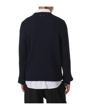Balenciaga Layered Ribbed-knit Cotton Sweater