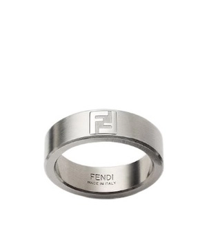 Fendi Ff Ring - Silver