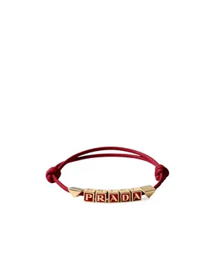 Prada Nappa Leather Bracelet - Red