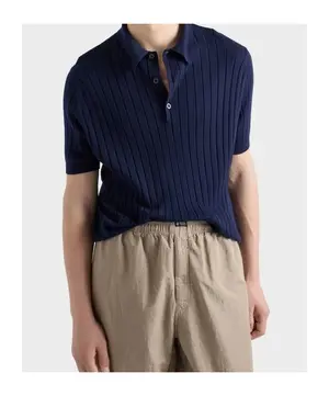 Prada Cashmere And Silk Polo Shirt