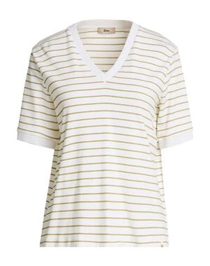 Herno T-shirt Size Cotton, Polyester, Polyamide, Elastane - White
