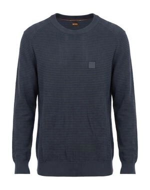 BOSS Sweater Size Cotton, Elastane - Blue