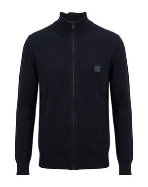 BOSS Cardigan Midnight Size Cotton, Elastane - Blue