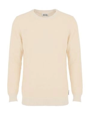 BERNA Man Sweater Midnight Blue Size S Cotton White