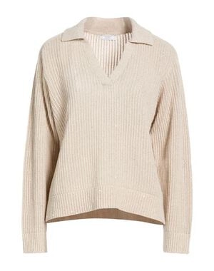 Peserico Sweater Size Virgin Wool, Cashmere, Polyamide, Metal Fiber - Beige