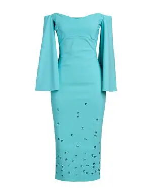 Chiara Boni La Petite Robe Midi Dress Turquoise Size Polyamide, Elastane
