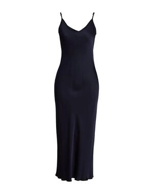 DANIELE FIESOLI Viscose Maxi Slip Dress - Navy