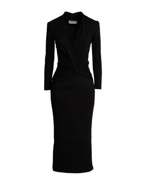 Chiara Boni La Petite Robe Midi Dress Size Virgin Wool, Viscose, Polyamide - Black