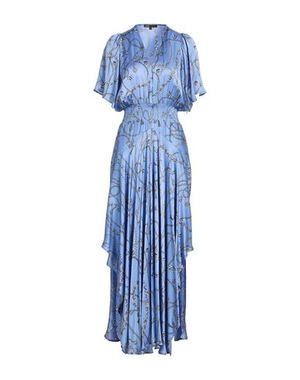 Maje Maxi Dress Light Size Viscose - Blue