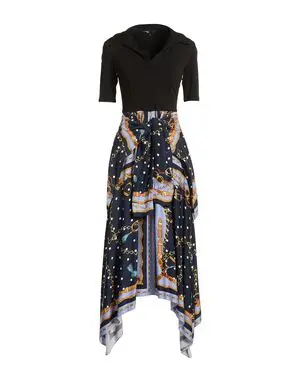 Maje Midi Dress Midnight Size Viscose, Polyester, Elastane
