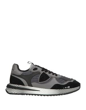 Philippe Model Sneakers Size Leather, Textile Fibers - Grey