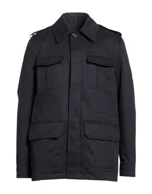 Montedoro By Slowear Jacket Midnight Size Cotton, Virgin Wool