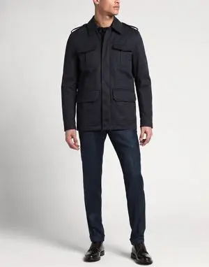 Montedoro By Slowear Jacket Midnight Size Cotton, Virgin Wool