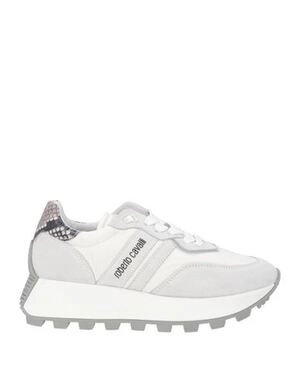 Roberto Cavalli Sneakers Light Size Leather, Textile Fibers - Grey