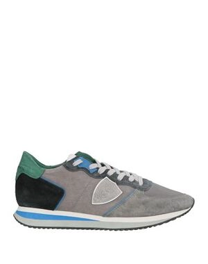 Philippe Model Sneakers Size Leather, Textile Fibers - Grey
