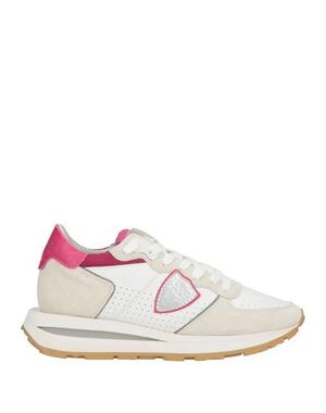 Philippe Model Sneakers Size Leather, Textile Fibers - White