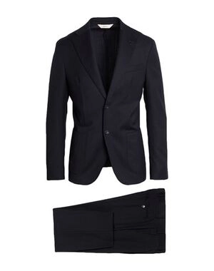 PAOLONI Suit Midnight Size Wool, Elastane - Blue