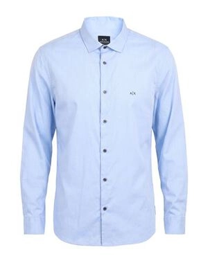 Armani Exchange Shirt Light Size Cotton - Blue