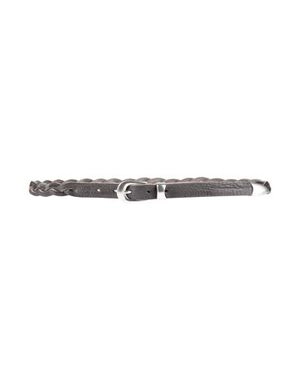 Our Legacy Belt Charcoal Size Leather - Grey