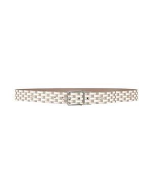 Bally Belt Khaki Size Leather - Beige