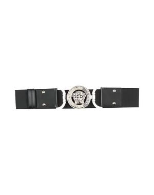 Versace Belt Size Textile Fibers, Calfskin - Black