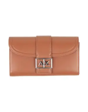 Armani Exchange Wallet Tan Polyester - Brown
